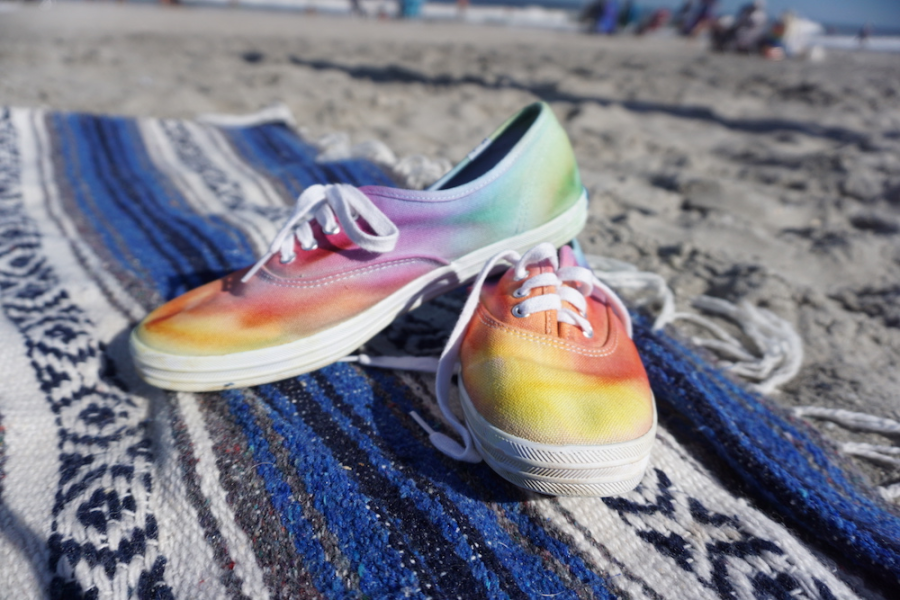 How to Upcycle White Shoes for 5 Dollars