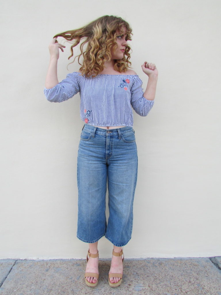 3 Fresh Ways to Style Denim Culottes