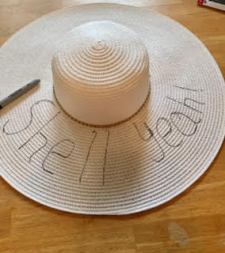 How to DIY Your Own Embroidered Beach Hat